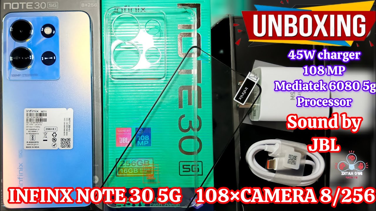 Infinx Note 30 5G Unboxing And details with 108 MP Camera best new ...