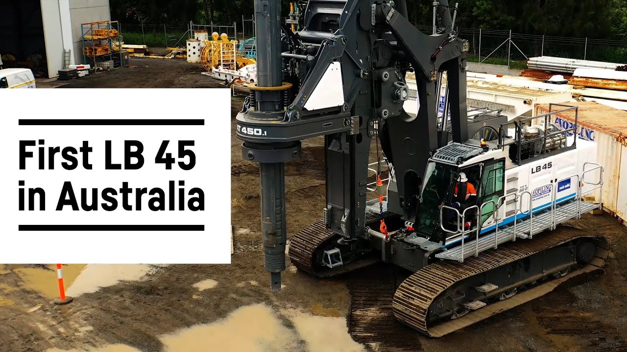 Liebherr – LB 45 rotary drilling rig: customer impressions - YouTube