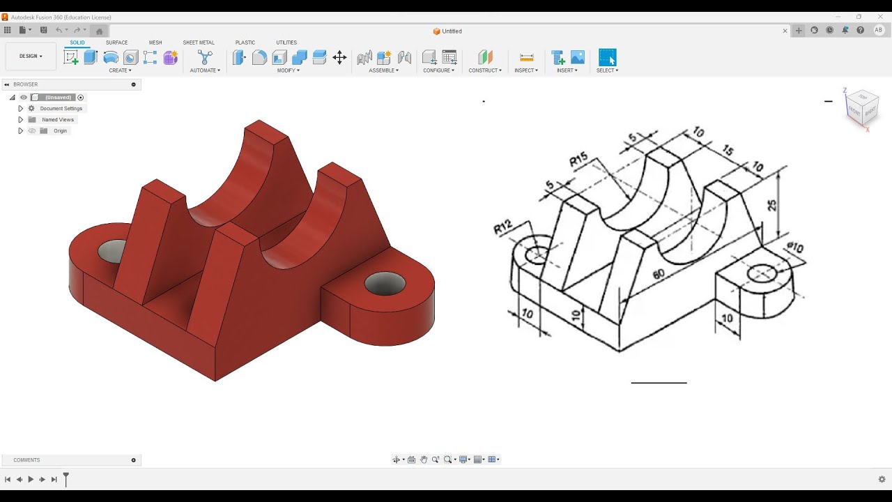 Fusion360 Part Modeling Tutorial 194 Design 3dmodeling Modelingtutorial Engineering