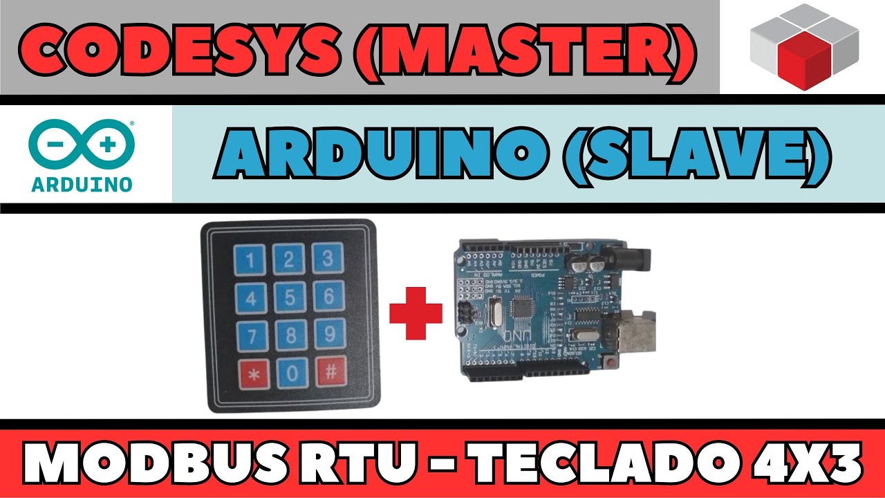 Comunicação Codesys E Arduino Via Modbus Rtu 8 Teclado Matricial 4x3 Youtube
