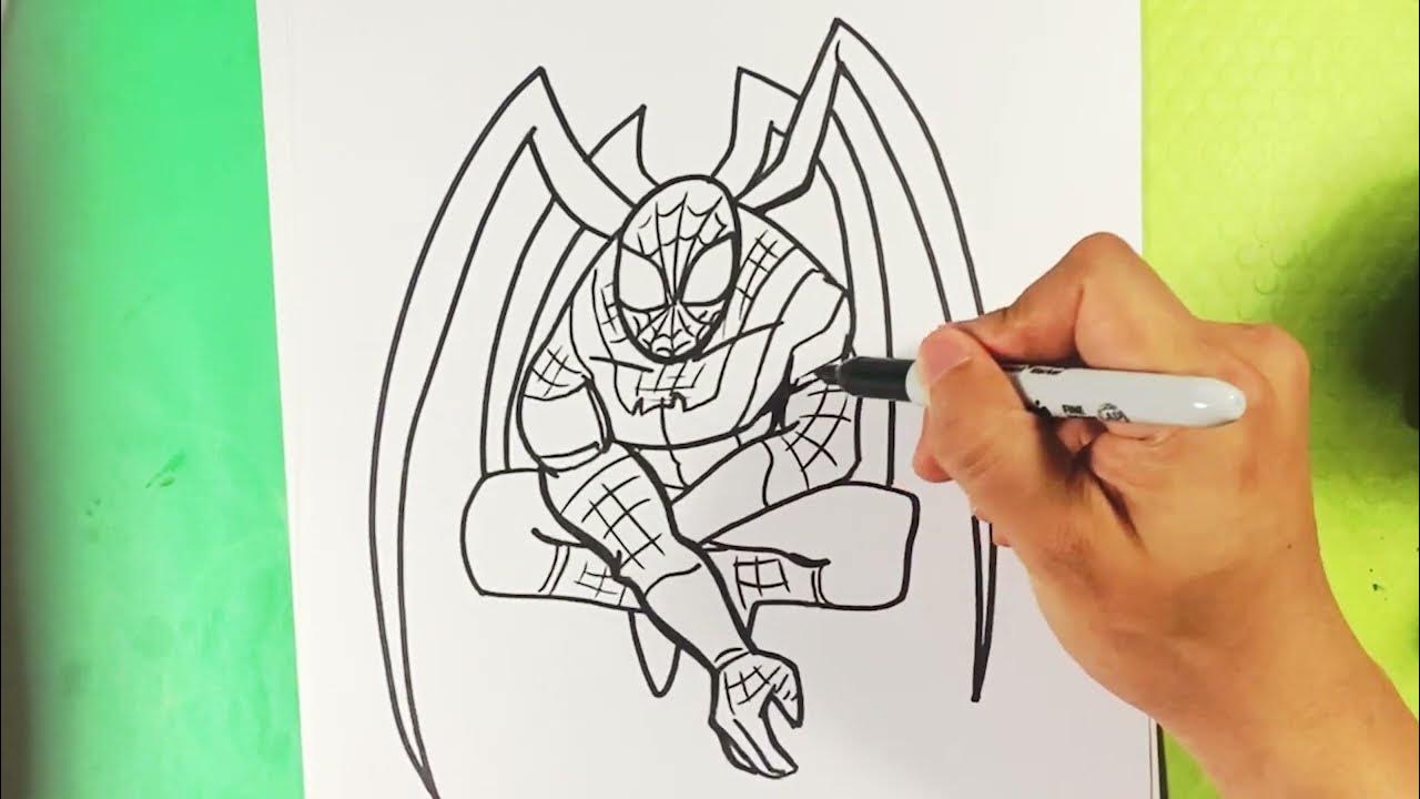 How to Draw IRON SPIDER - No Way Home - YouTube