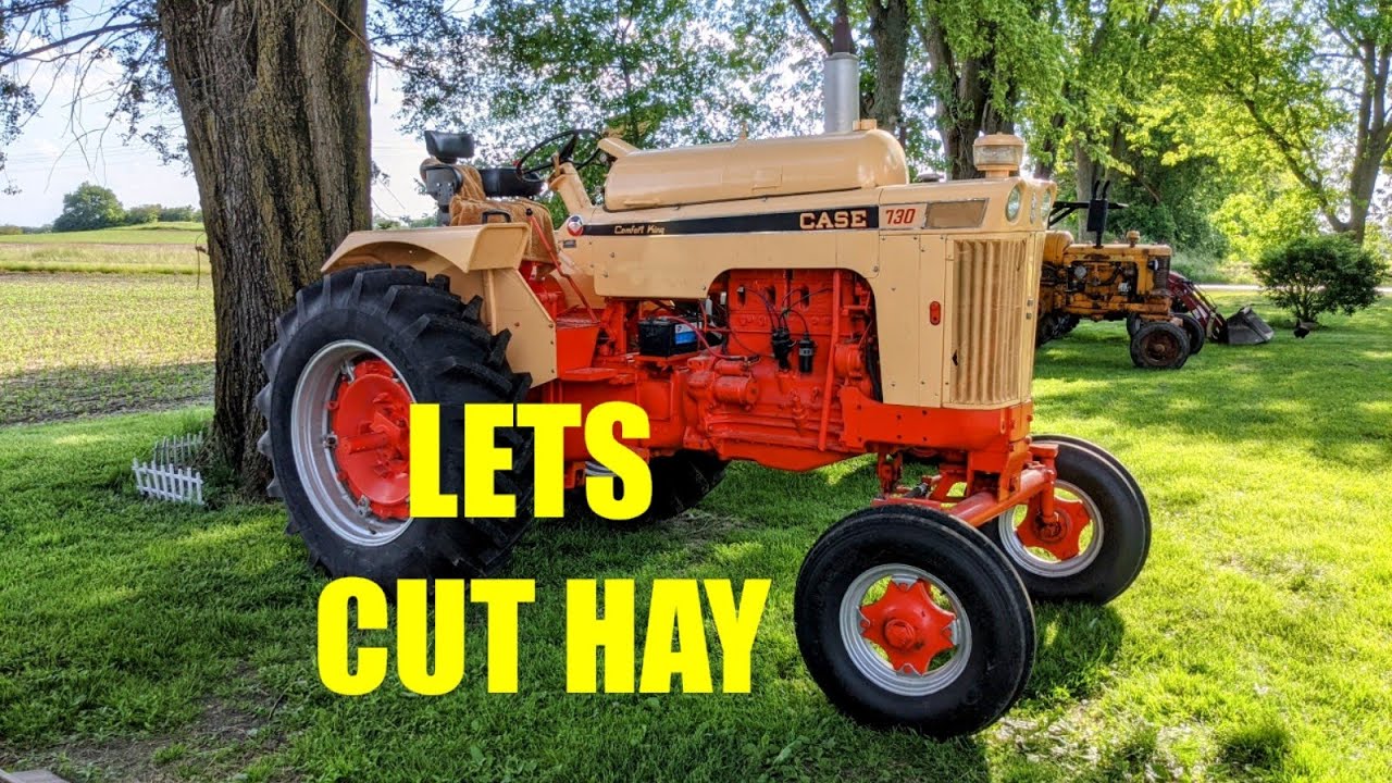 Hay Cutting 2021 Case 730 Propane John Deere Haybine - YouTube
