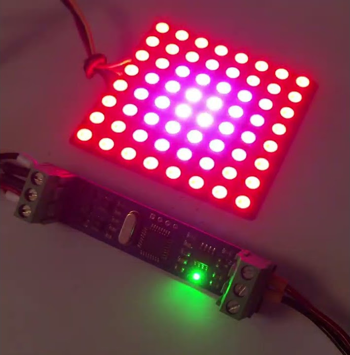 DMX512 PIXELSTICK. DMX control of WS2812 led strip by STM32F0 microcontroller using DMA - YouTube