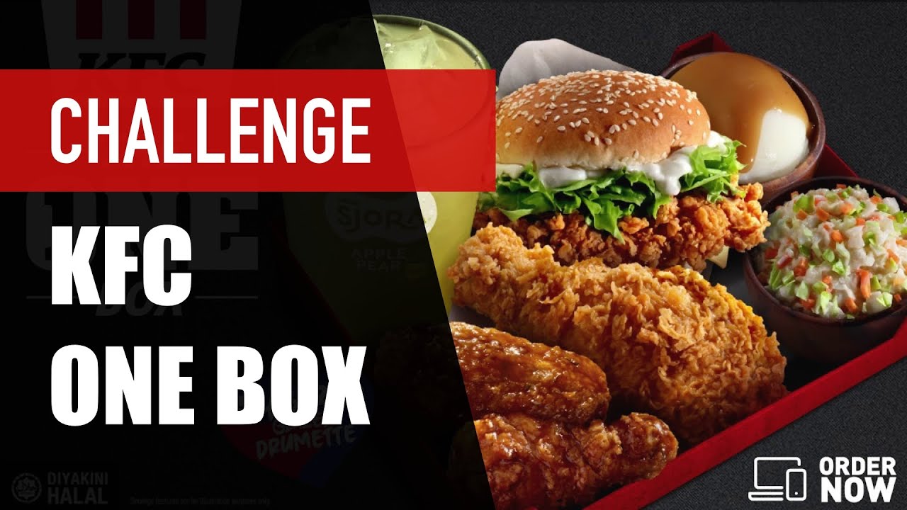 KFC the One Box Challenge - Mukbang Malaysia - YouTube