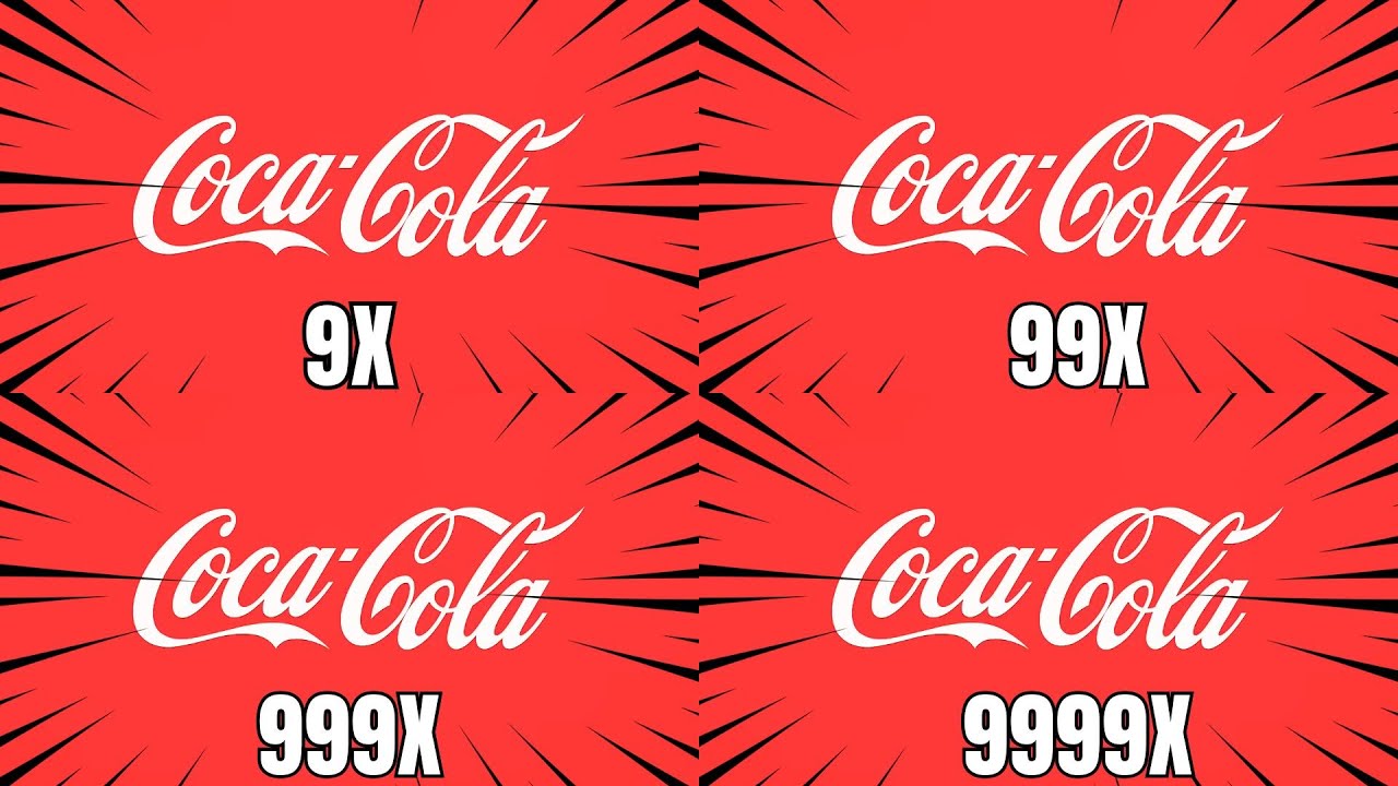 Coca Cola Logo intro Getting 999999X Speed - YouTube