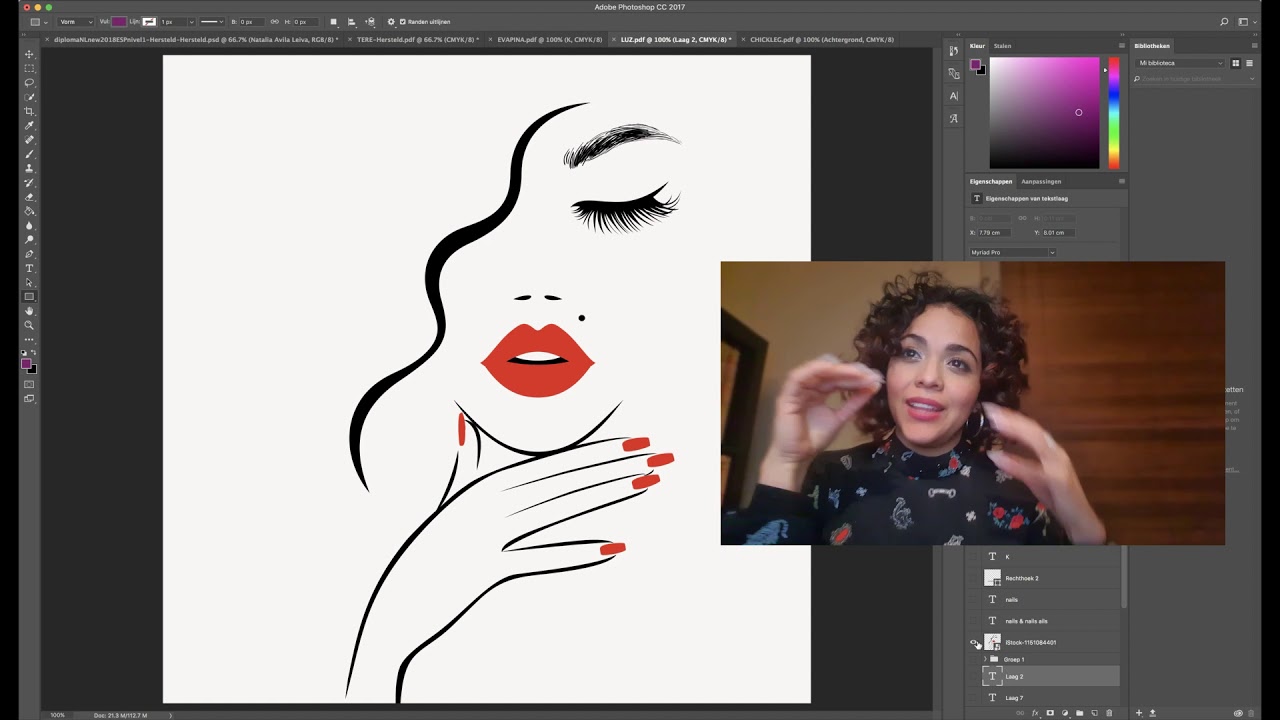 Como hicimos los logos basados en la personalidad de cada una - YouTube