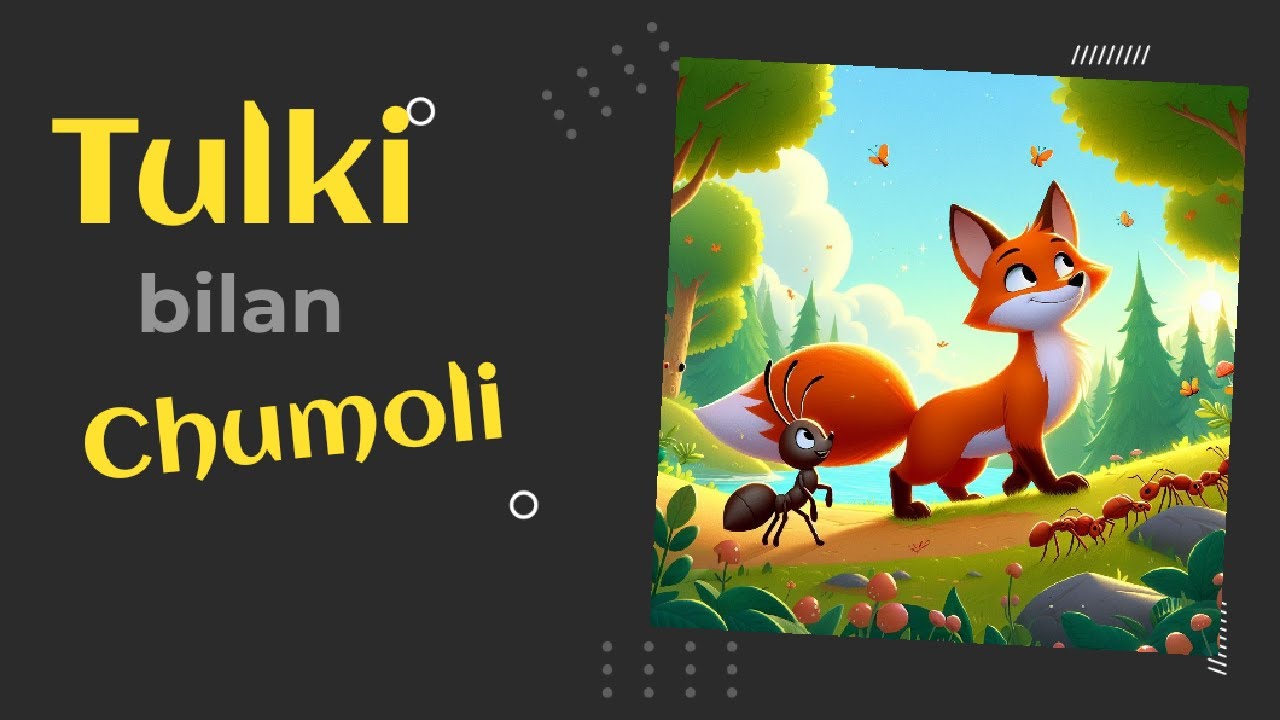 Tulki bilan Chumoli #kids, #uzbek, #fairytales - YouTube