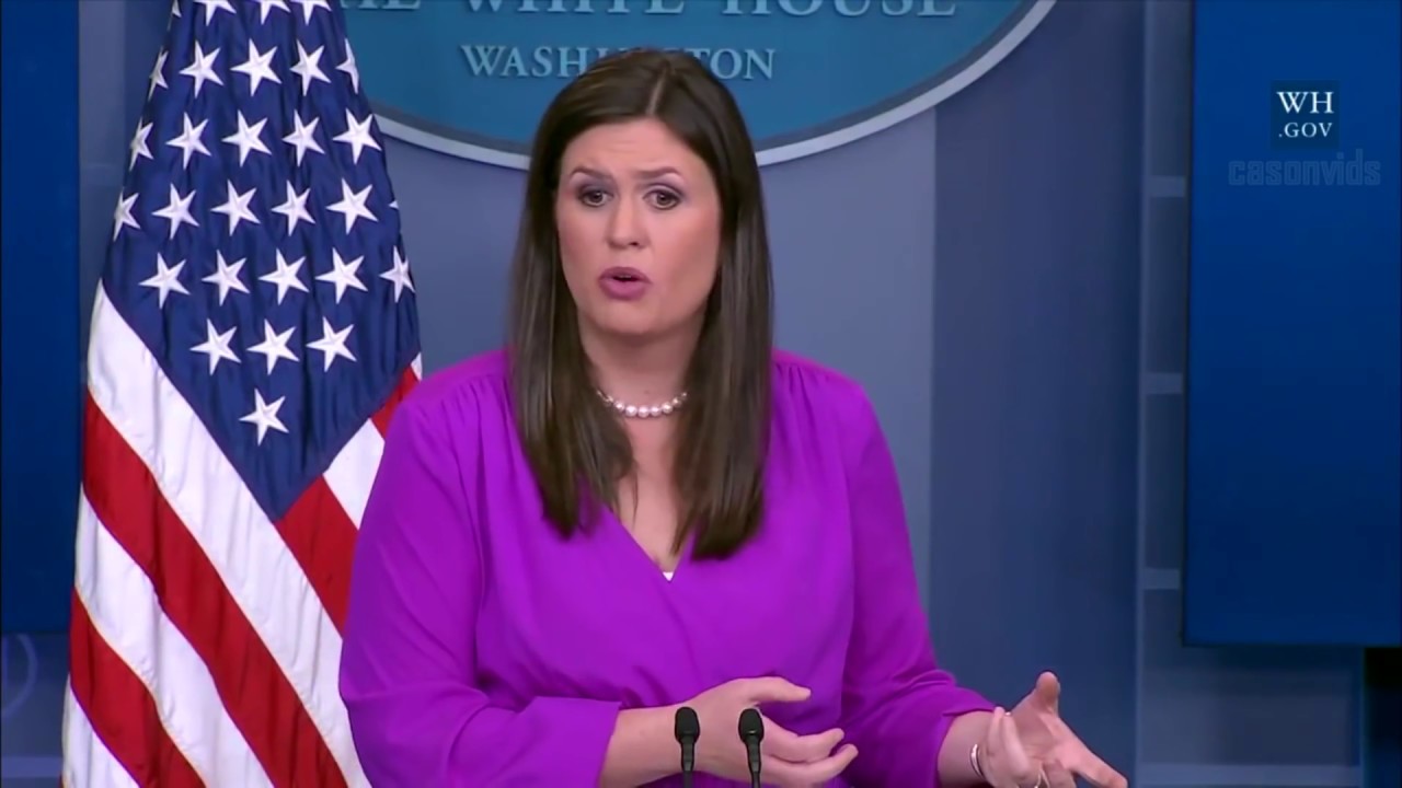 Sarah Sanders FIERY exchange with a Reporter on the Trump Russia ...