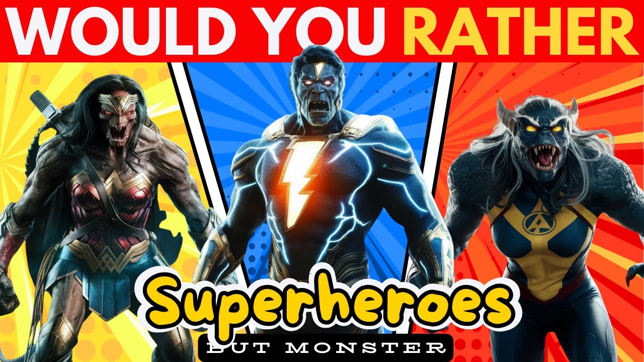 Superheroes but Monster 🦸🦸‍♂️ | Would You Rather...? HARDEST Choices ...