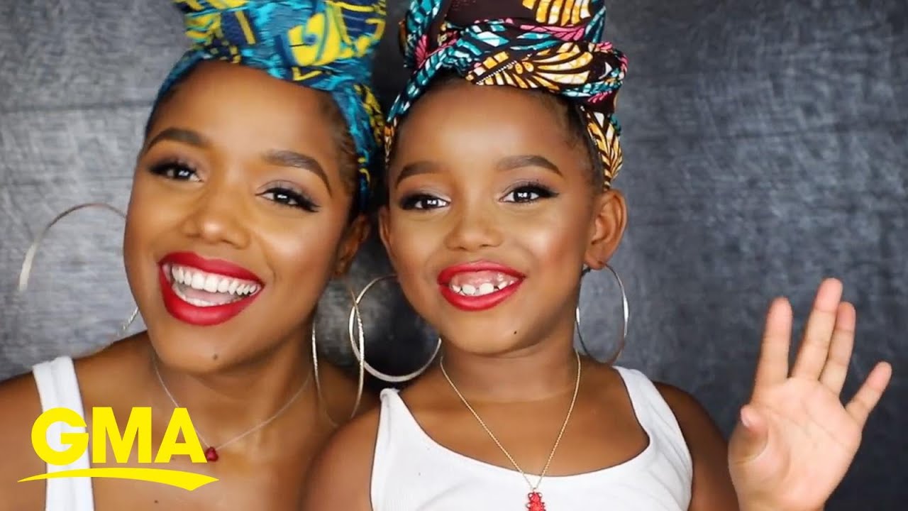 The cutest mother-daughter makeup duo l GMA Digital - YouTube