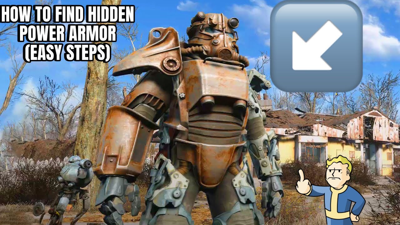 FALLOUT 4 HIDDEN POWER ARMOR PICK UP LOCATION (VERY EASY STEPS) - YouTube