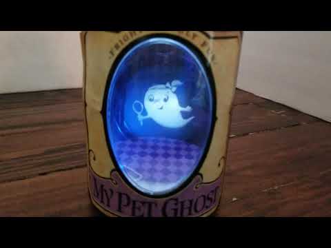 Hallmark My Pet Ghost in a Jar Genevieve Ruffles Talking Hologram (SOLD ...