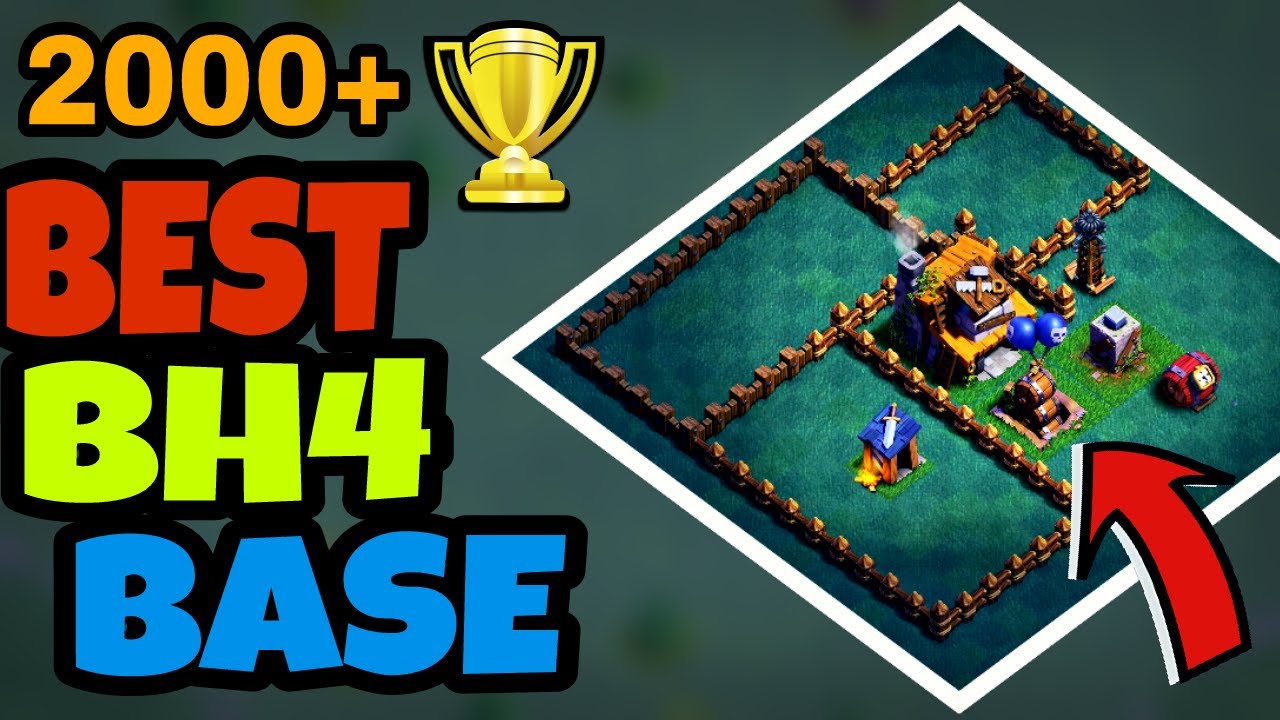 BEST Builder Hall 4 ANTI 1 STAR Base w/PROOF! / NEW CoC BH4 Base ...