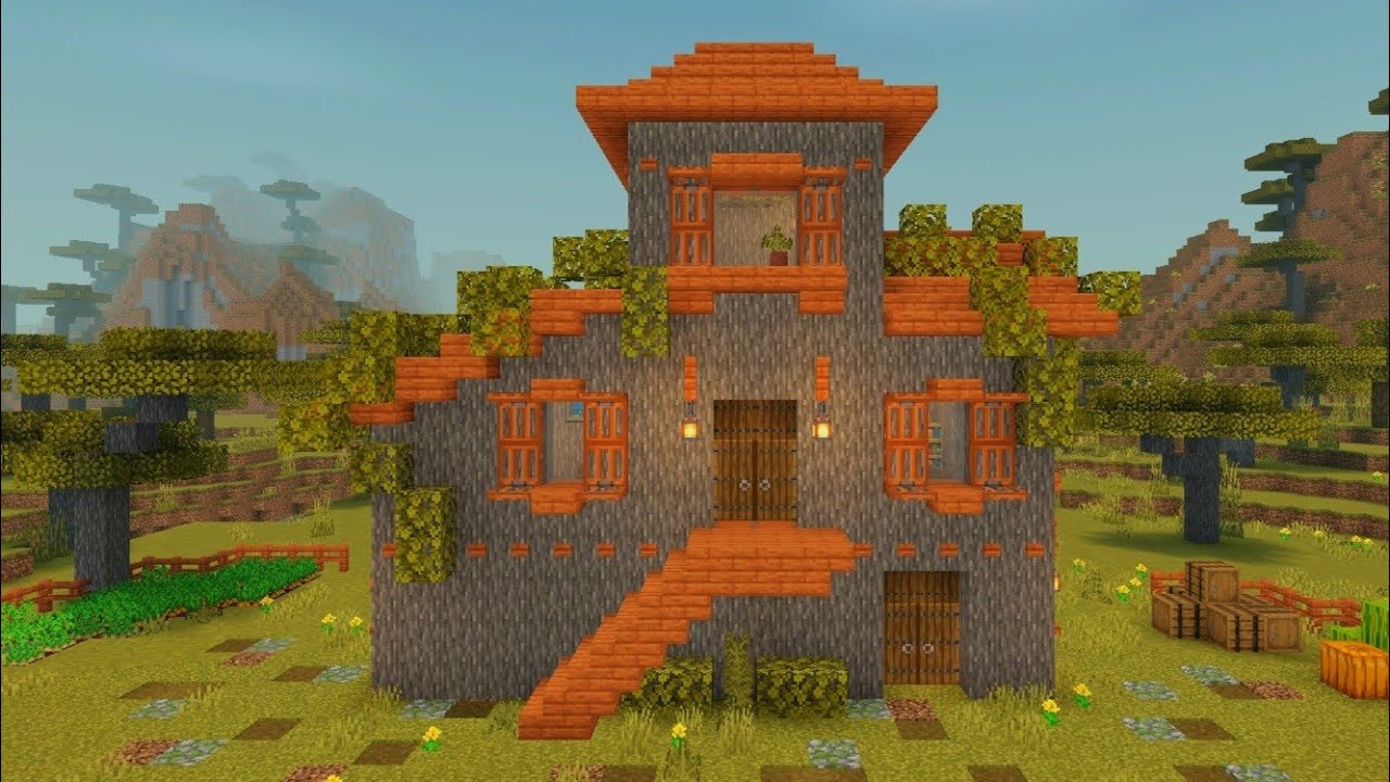 Let's Build a Rustic Savanna House 🏜 | Minecraft Tutorial - YouTube