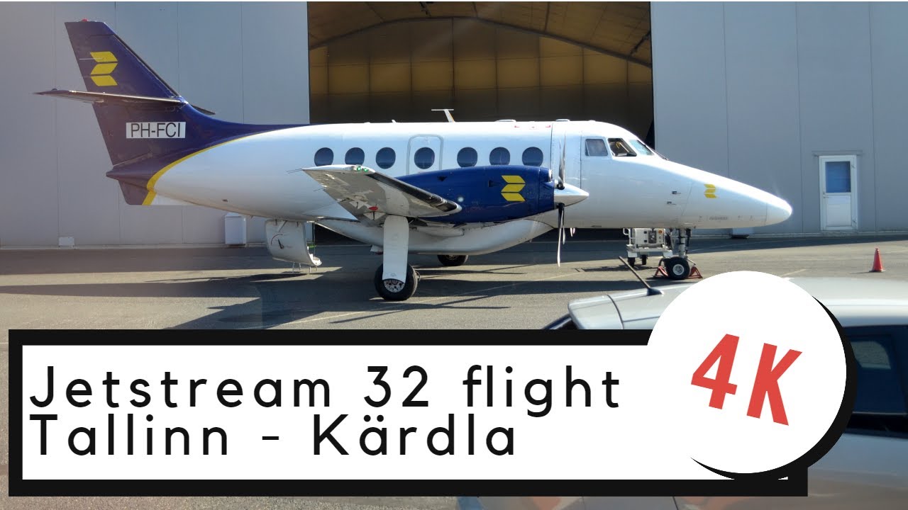 [4K] Full Flight Report: Transaviabaltica (AIS Airlines) Bae Jetstream 32 from Tallinn to Kärdla ...