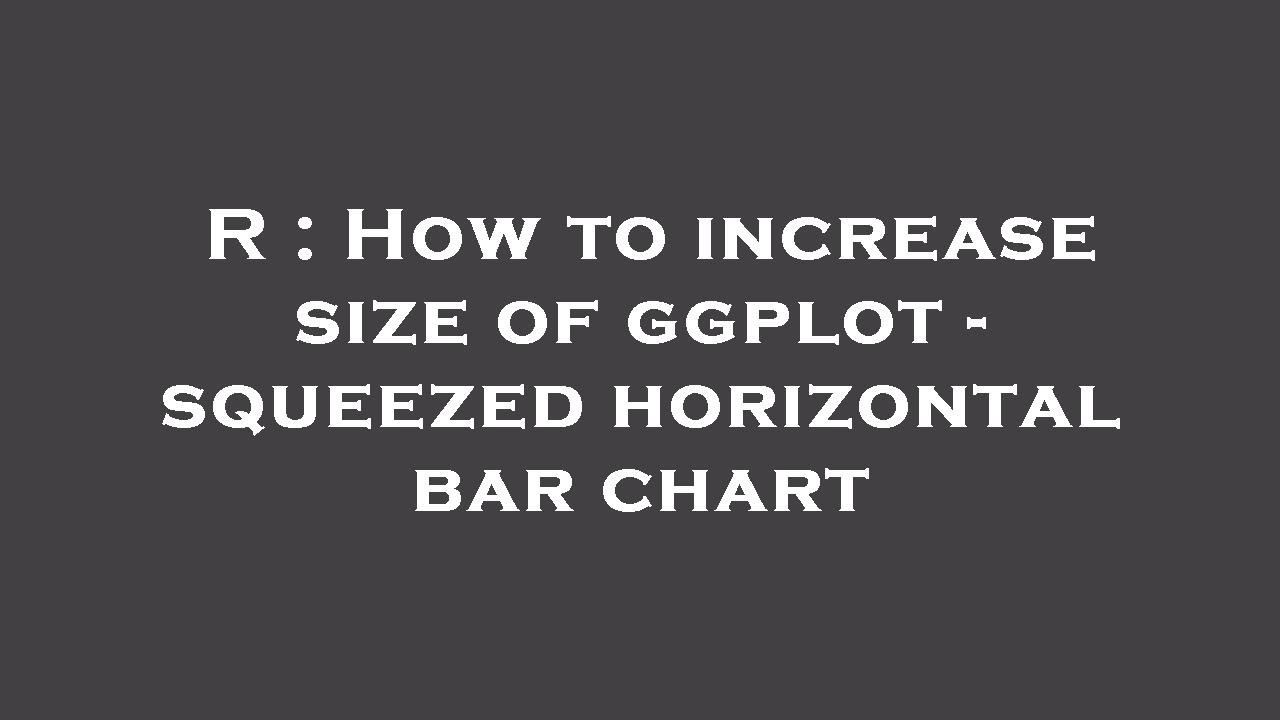 R How To Increase Size Of Ggplot Squeezed Horizontal Bar Chart R How To Increase Size Of Ggplot Squeezed Horizontal Bar Chart