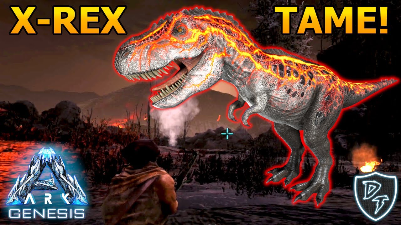 Taming a High Level X-Rex! - Ark Survival Evolved Genesis - Episode 14 ...