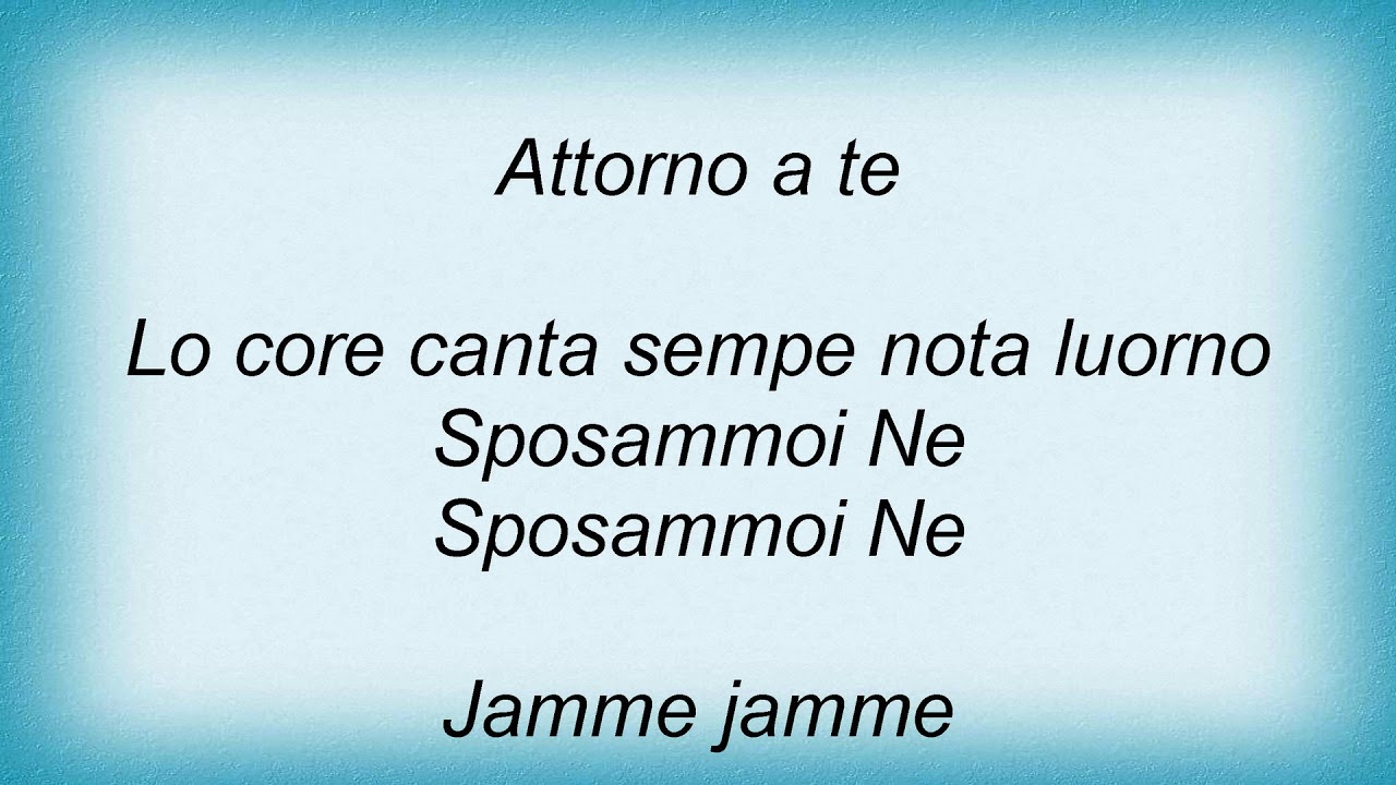 Aqua - Funiculi Funicula Lyrics - YouTube