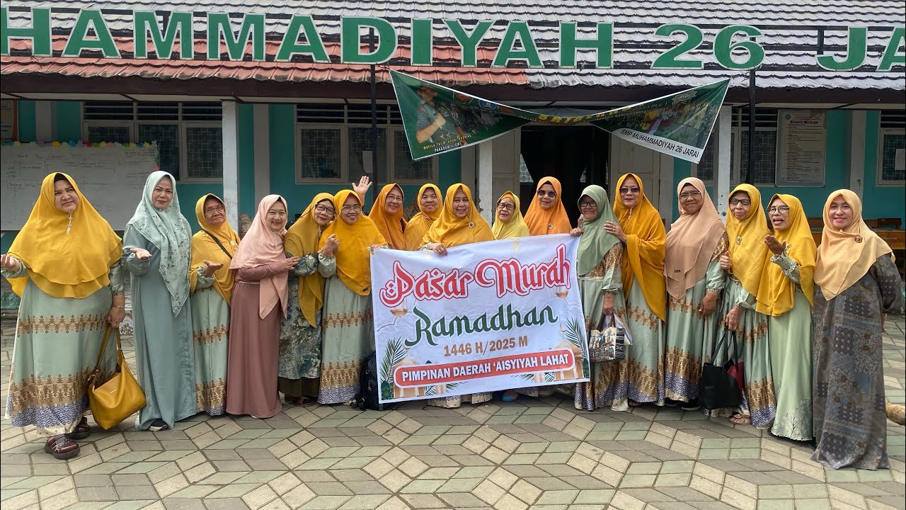PASAR MURAH RAMADHAN PIMPINAN DAERAH AISYIYAH LAHAT DI KECAMATAN JARAI ...