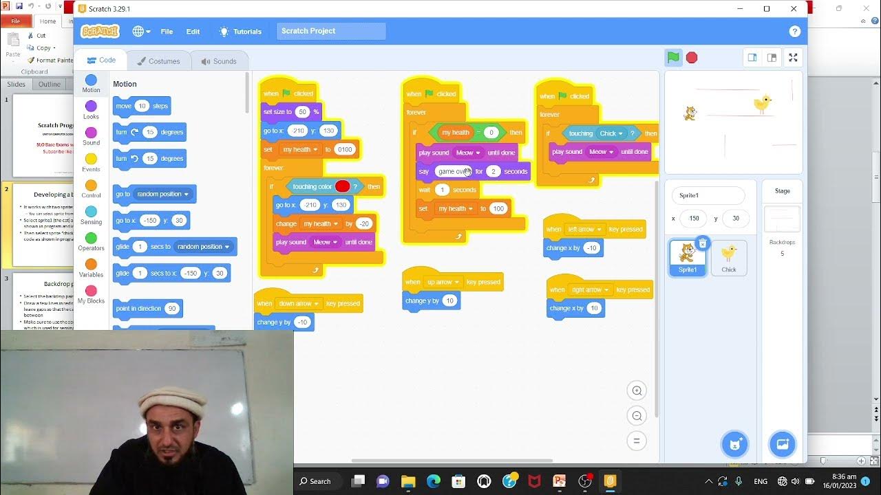 Developing a basic game in Scratch Computer SNC Class 7, 8 unit 4 - YouTube