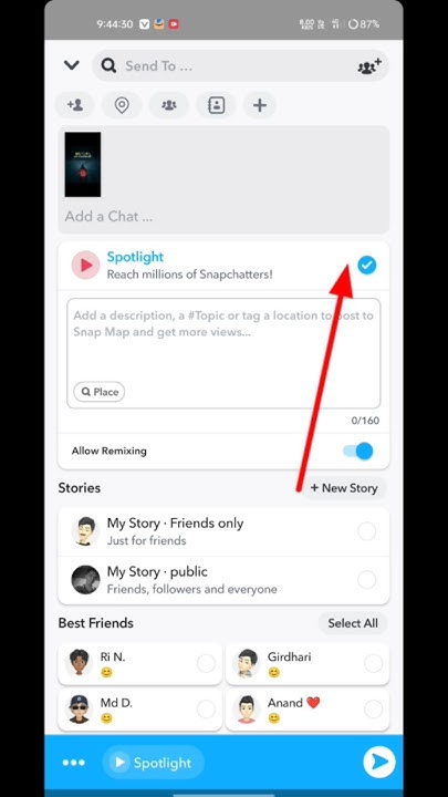Snapchat Par Video Kaise upload kare/How upload video To spotlight in Snapchat /video upload# ...