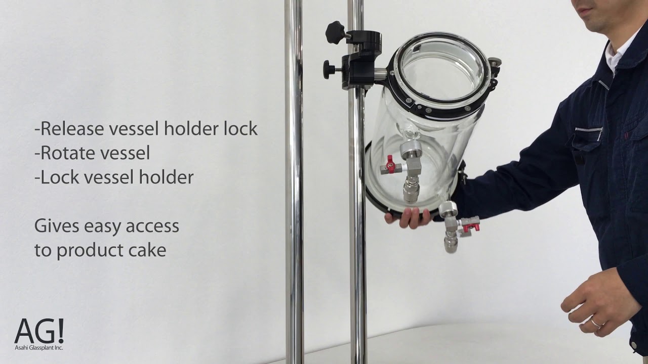 Filter reactor Vessel swing and rotate mechanism - YouTube