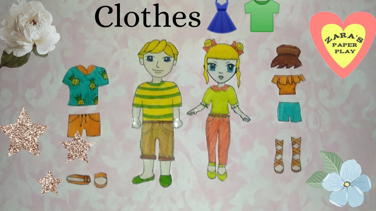 DIY PAPER DOLL DRESS UP || CLOTHES FOR PAPER DOLL || PAPER CRAFT FOR ...