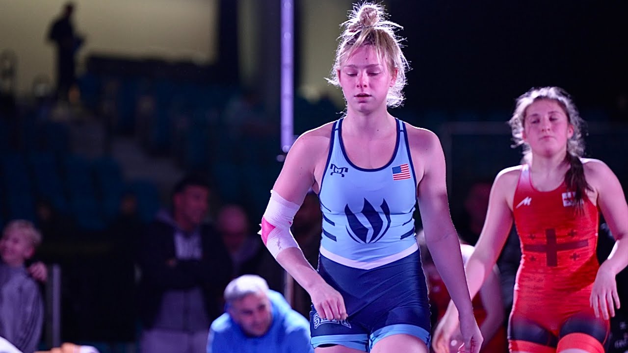 Miranda Kapandadze (GEO) vs Emma Bacon (USA) 57kg. Women girls ...