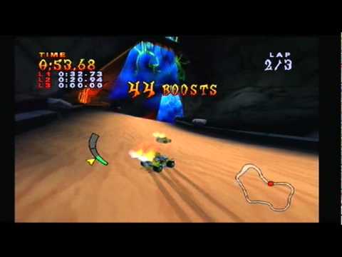 Crash Nitro Kart - Velo Ghost Race: Inferno Island - YouTube