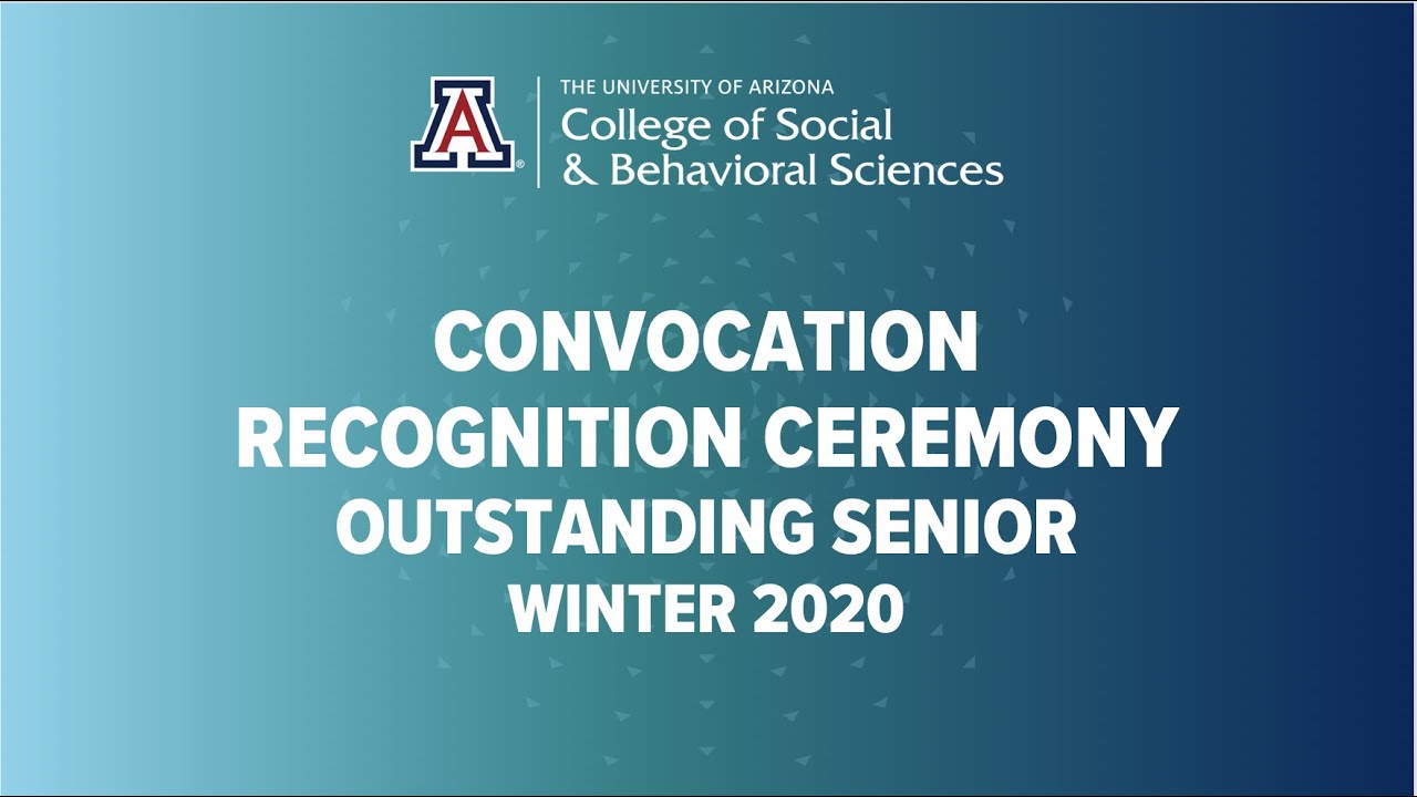 2020 Winter Convocation: Outstanding Senior - YouTube