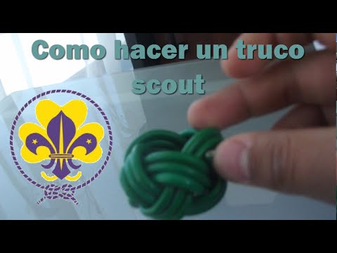 Como hacer un Turco Scout o nudo de Gilwell - YouTube