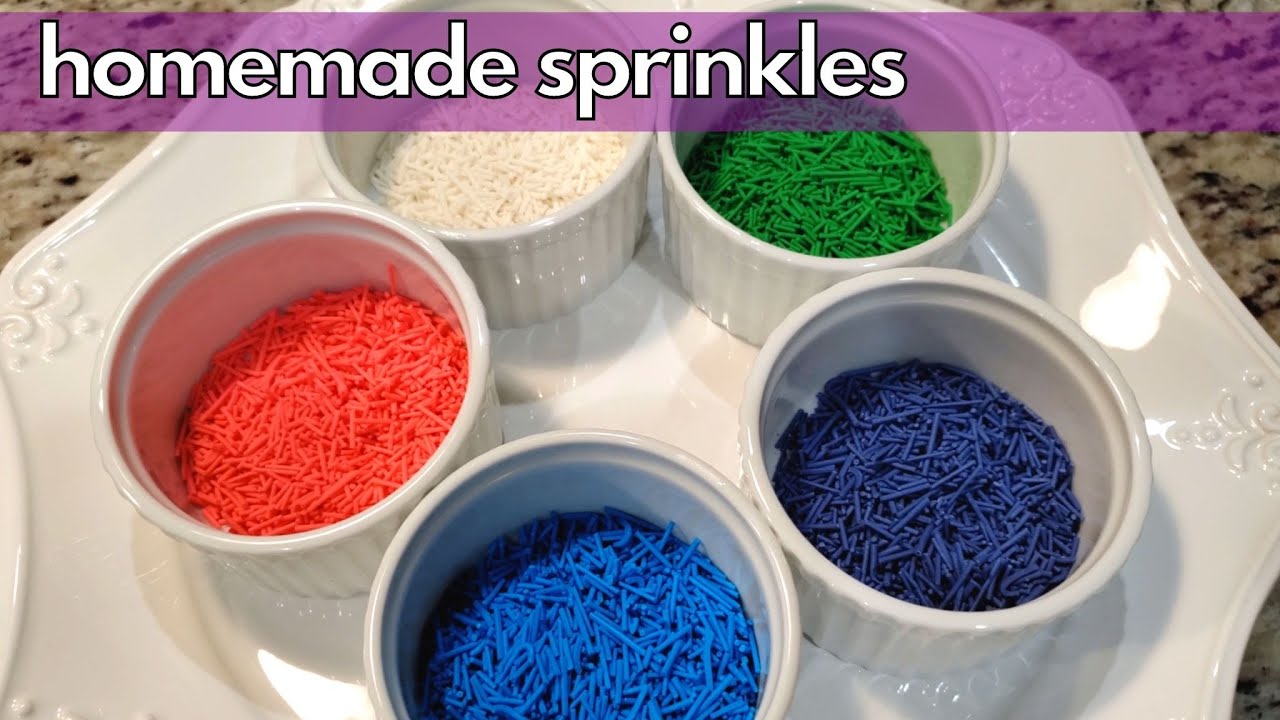 How to Make Homemade Sprinkles! | DIY SPRINKLES RECIPE! - YouTube