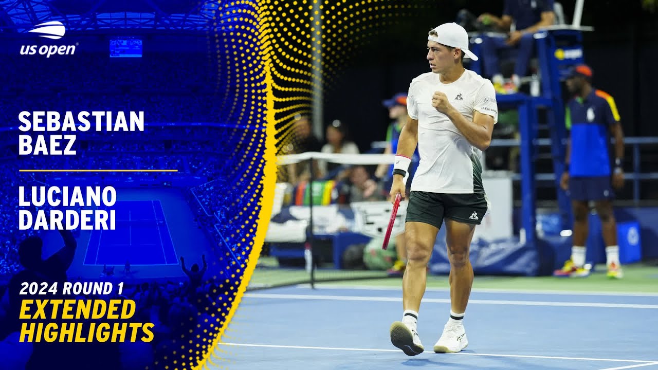 Sebastian Baez vs. Luciano Darderi Extended Highlights | 2024 US Open ...
