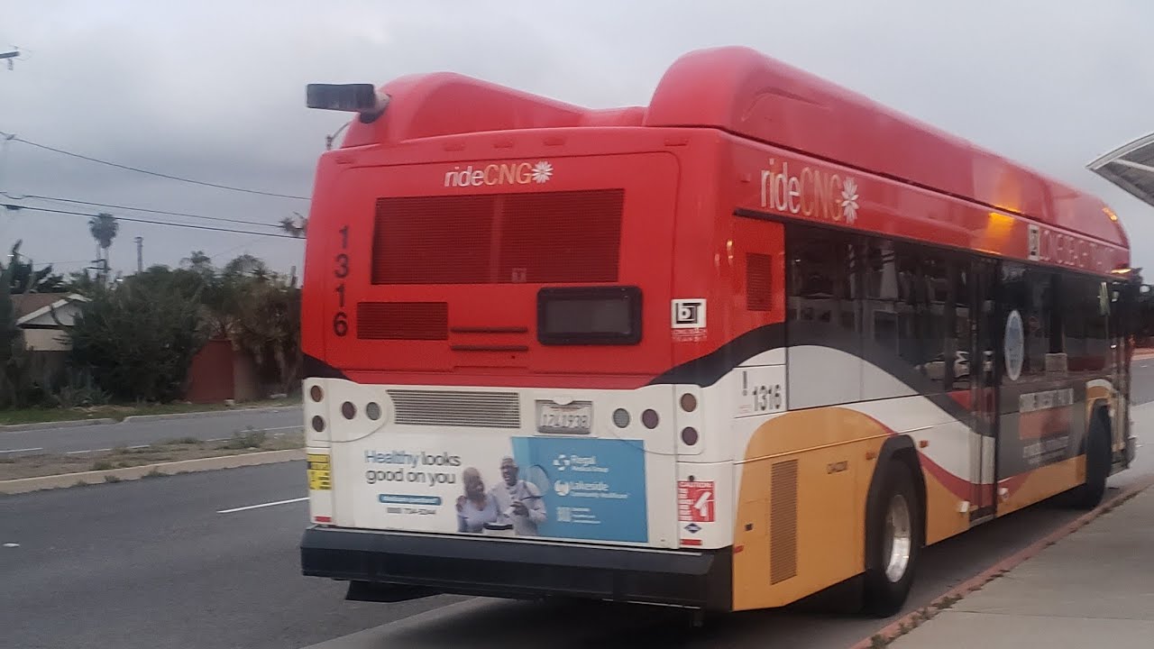 Long Beach Transit 2012 Gillig BRT Plus CNG 40’ #1316 - YouTube