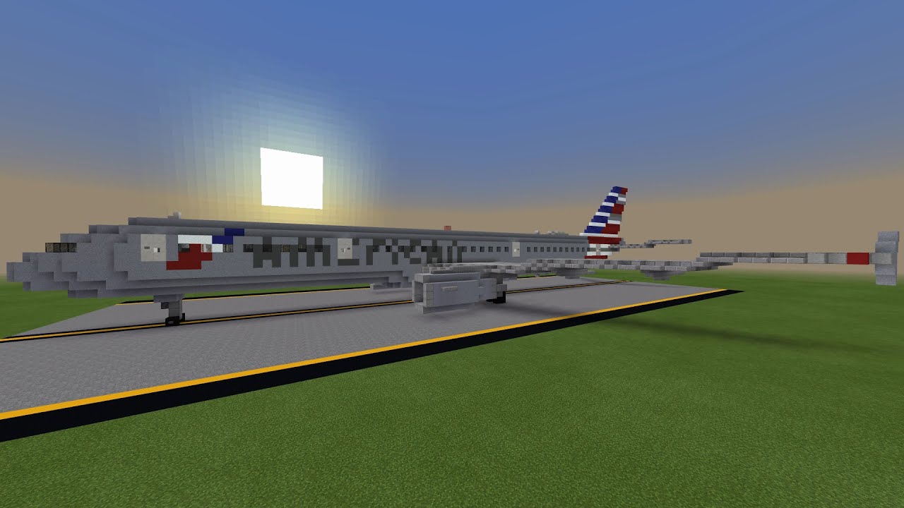 Minecraft Airport: American Airlines Airbus A321-200 Transcontinental ...