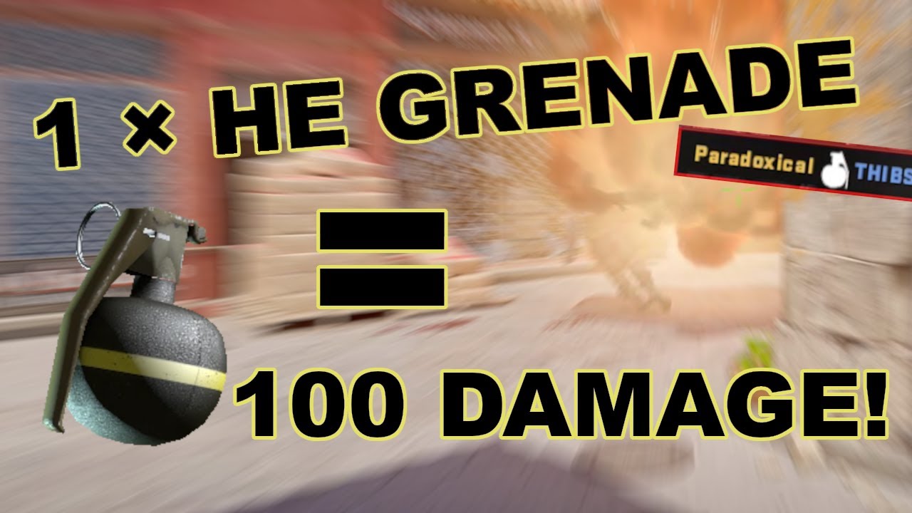 Dealing 100 Damage To A Target With One Grenade in CS2 - YouTube