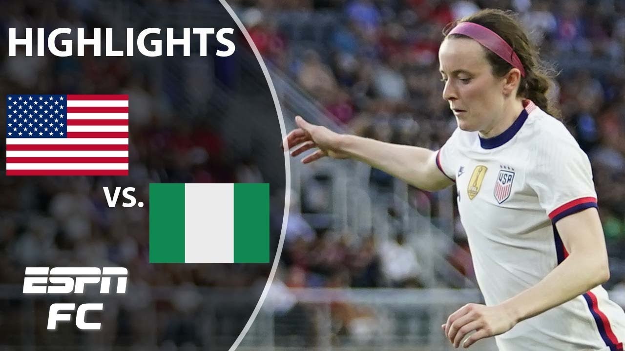 USWNT loses shutout streak in 2-1 win vs. Nigeria | USWNT Highlights ...