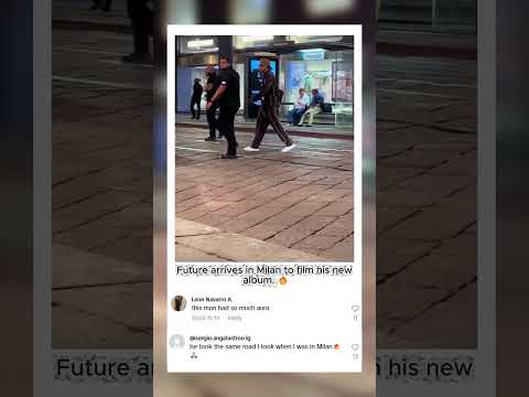 Future arrives in Milan to film his new album  🔥#rap #hiphop #future #short