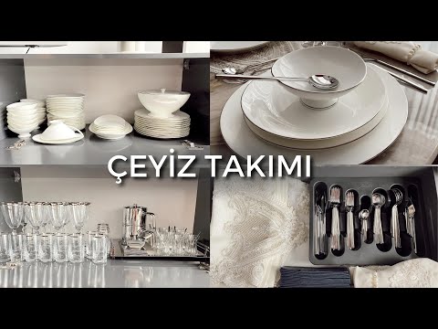 ÇEYİZ YERLEŞTİRME | DOLAP İÇİ DÜZENİM | YEMEK TAKIMI, ÇAY SETİ | JUMBO