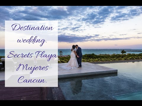 Cancun wedding at Secrets Playa Mujeres. Destination beach weddings ...