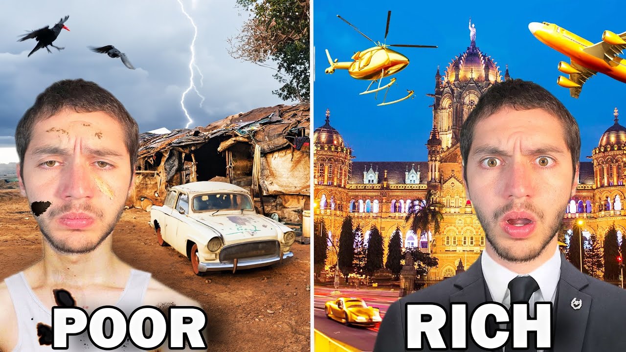 Poor vs. Rich Side of India - YouTube