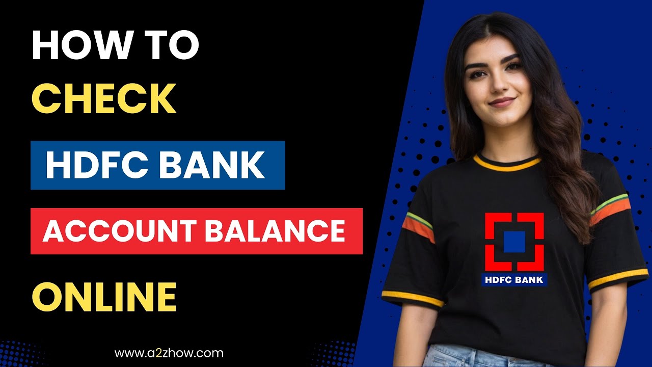 How to Check HDFC Bank Account Balance Online - YouTube