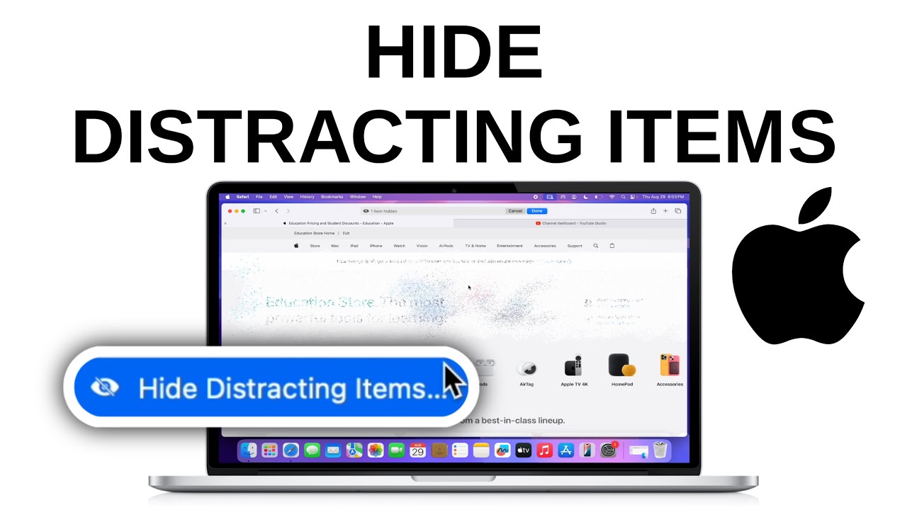 How to Hide Distracting Items in Safari on Mac - YouTube