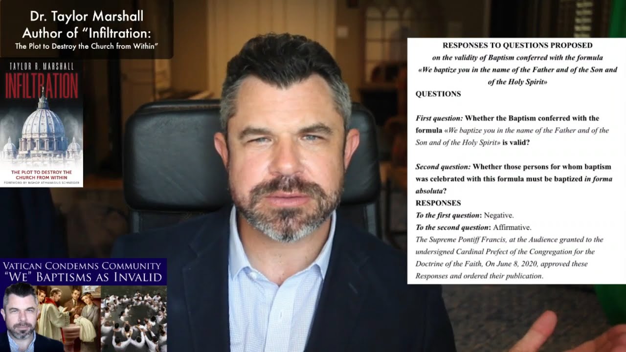 Why babies should be baptized as soon as possible | Dr Taylor Marshall ...