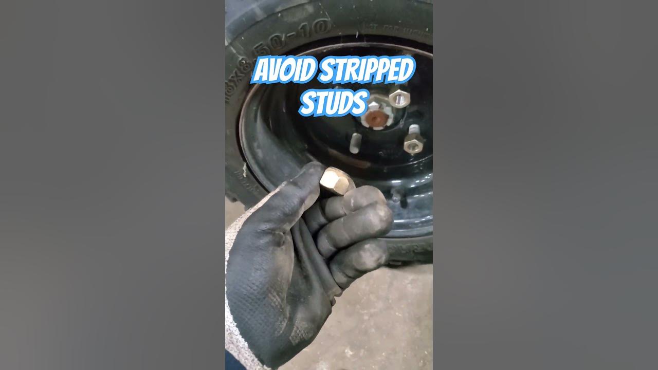 Avoid Cross Threading your studs. - YouTube