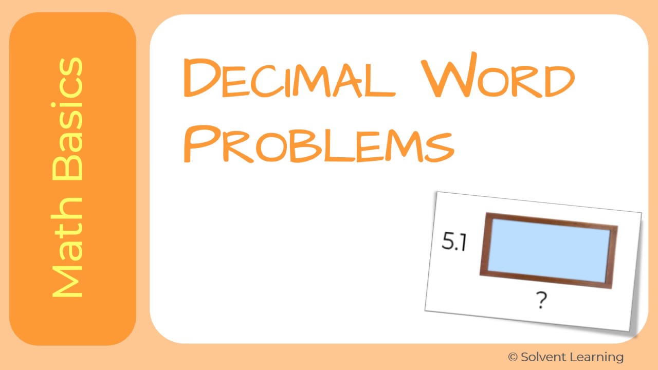 Decimal Word Problems with Area of a Rectangle - YouTube