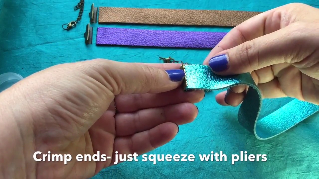 Leather Bracelet Kits from CreateAlong with PolymerClayTV - YouTube