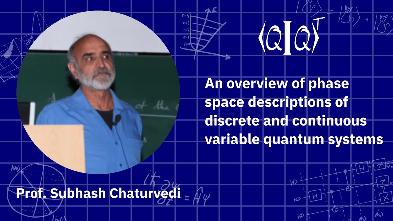 QIQT23 | Prof. Subhash Chaturvedi - An overview of phase space ...
