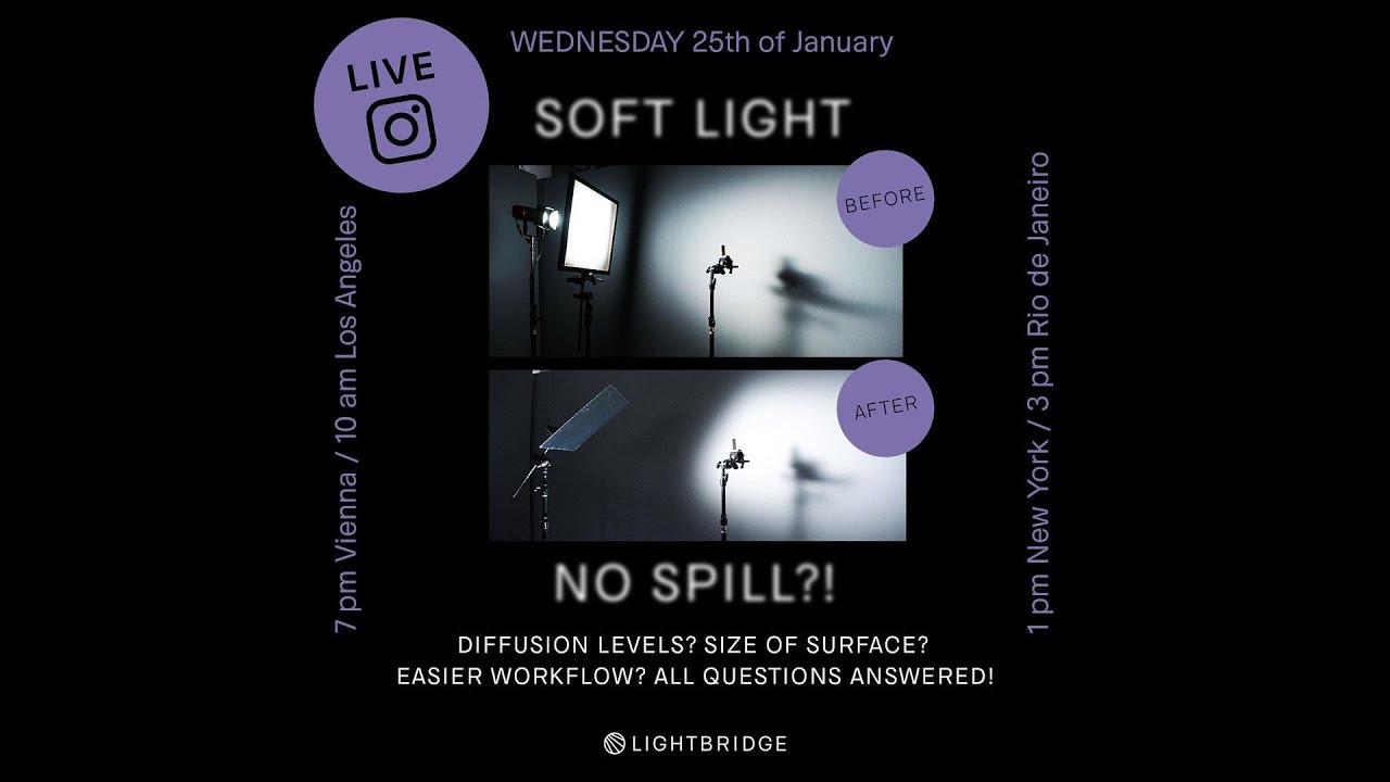 LIVE: SOFT LIGHT, NO SPILL?! (scroll 2 minutes into the video ...