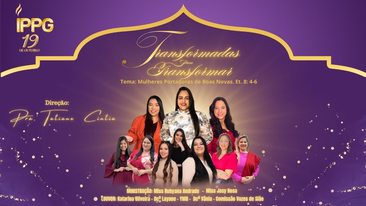 Congresso de Mulheres "Transformadas para Transformar" com Pra. Tatiane Cintia - YouTube